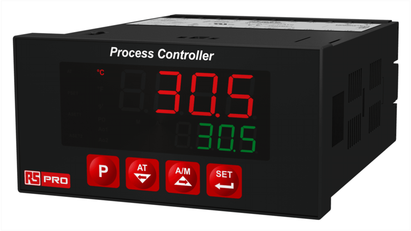 RS PRO Panel Mount PID Temperature Controller, 96 x 48mm 3 Input, 3 ...