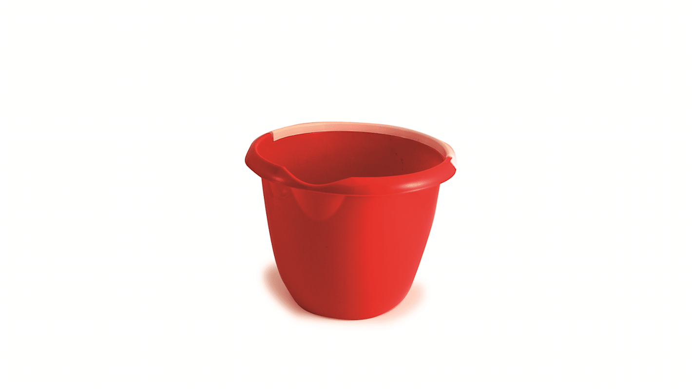 10L Plastic Red Bucket With Handle | RS