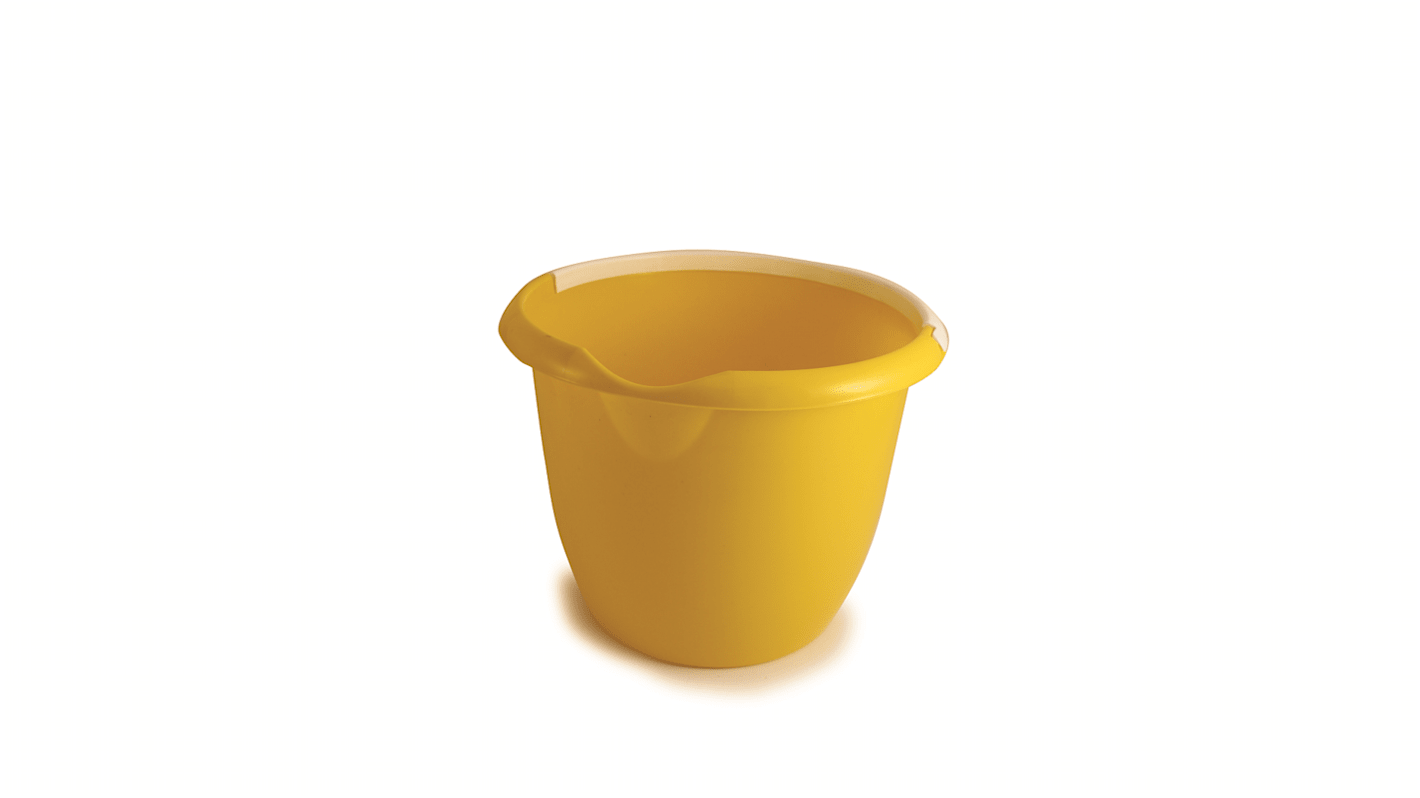 10L Plastic Yellow Bucket With Handle | RS