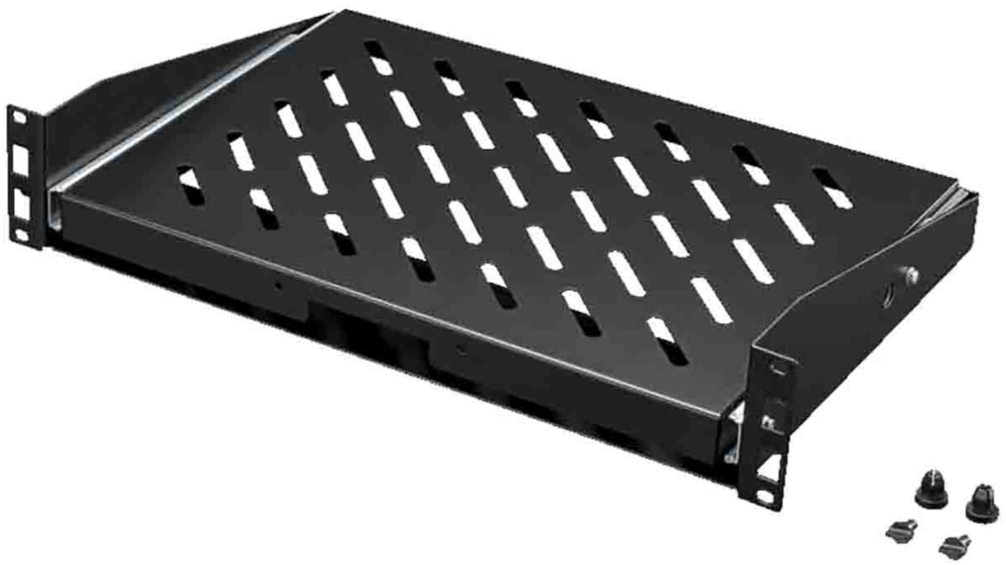 5501635 | Rittal Black Shelf, 2U, 482.6mm x 400mm | RS