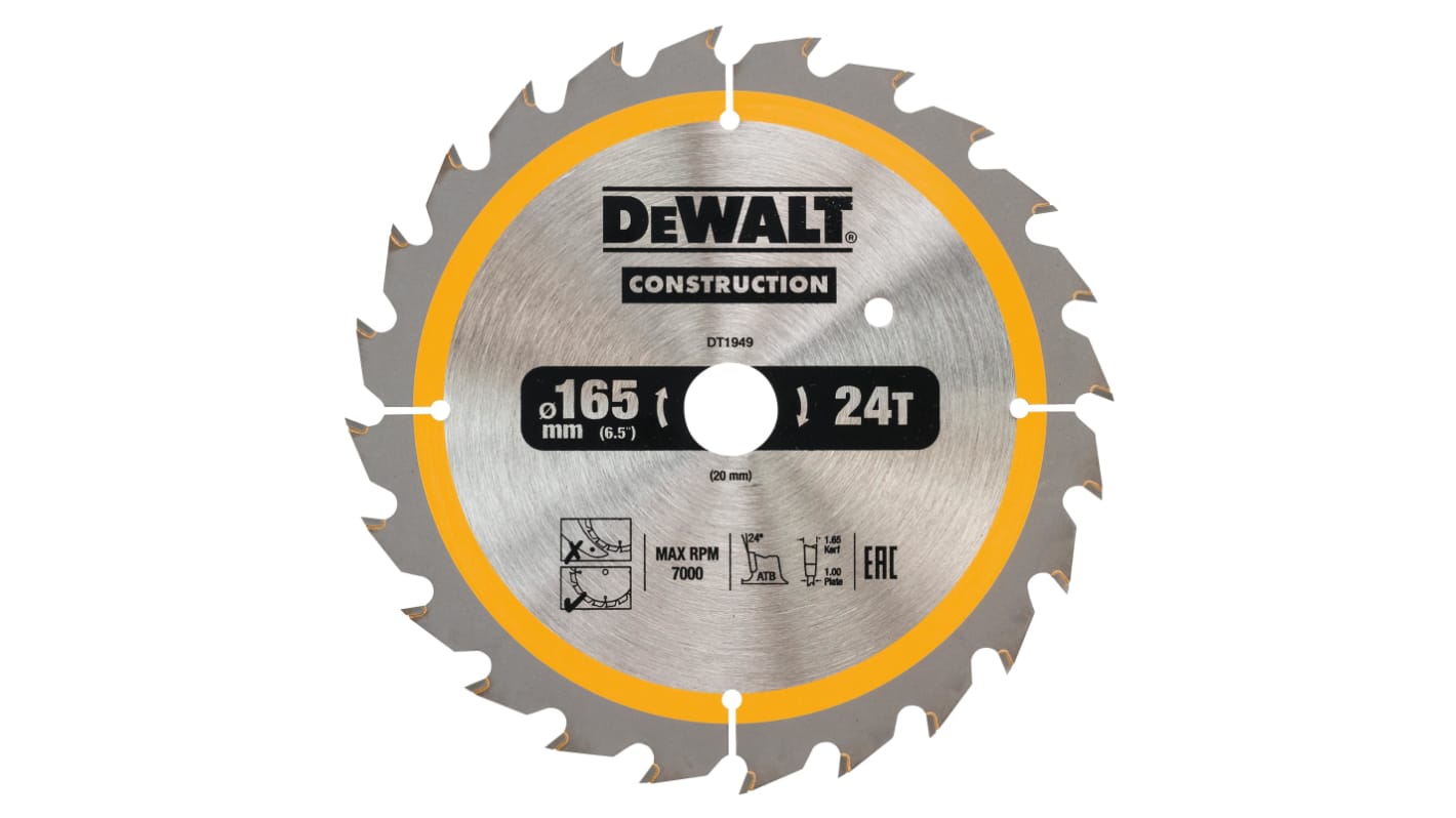 DT1949-QZ | DeWALT, 24 Teeth Per Inch Circular Saw Blade | RS