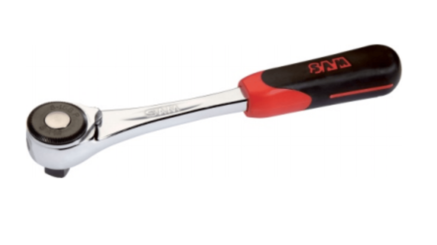 S-158P | SAM 1/2 in Socket Wrench with Ratchet Handle, 242 mm Overall | RS