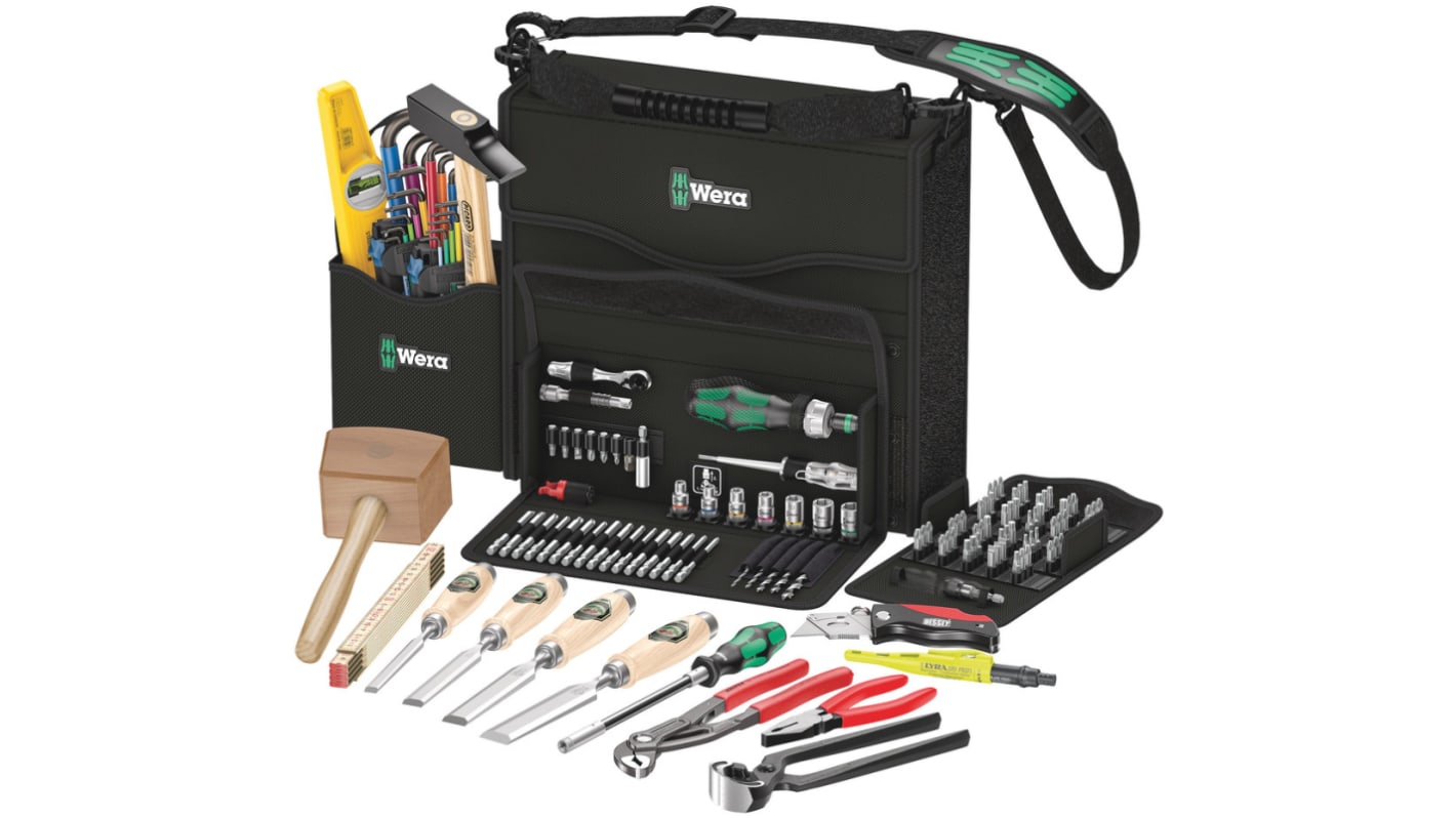 05134011001 | Wera 134 Piece Wera 2go H 1 tool set for wood ...