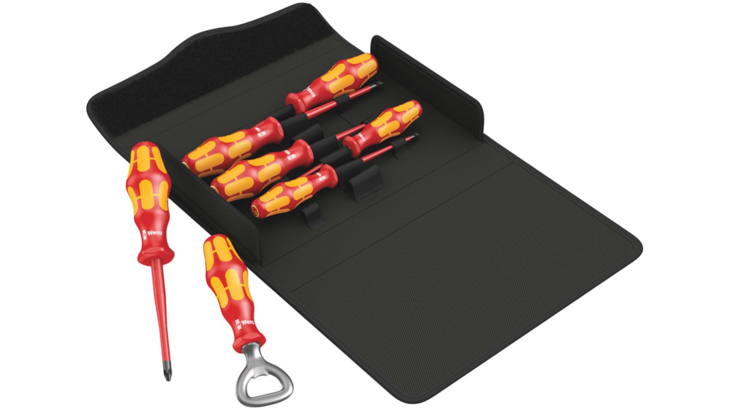 05136022001 | Wera Phillips; Slotted Insulated Screwdriver Set, 7-Piece | RS