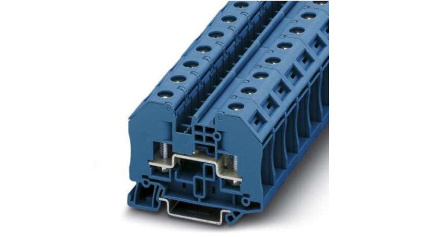 3049123 | Phoenix Contact RT 5 BU Series Blue DIN Rail Terminal Block ...