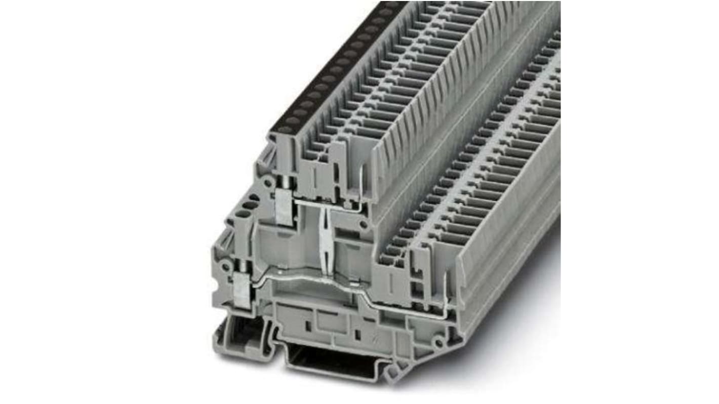 3060377 | Phoenix Contact UTTB 2 Series Grey Double Level Terminal ...