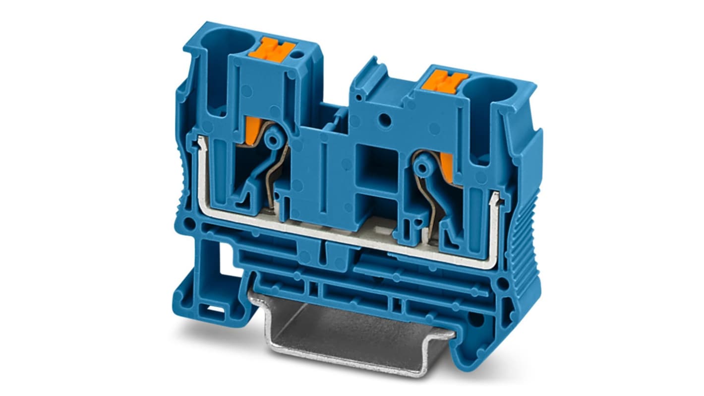 3211819 | Phoenix Contact PT 6 BU Series Blue Component Terminal Block ...