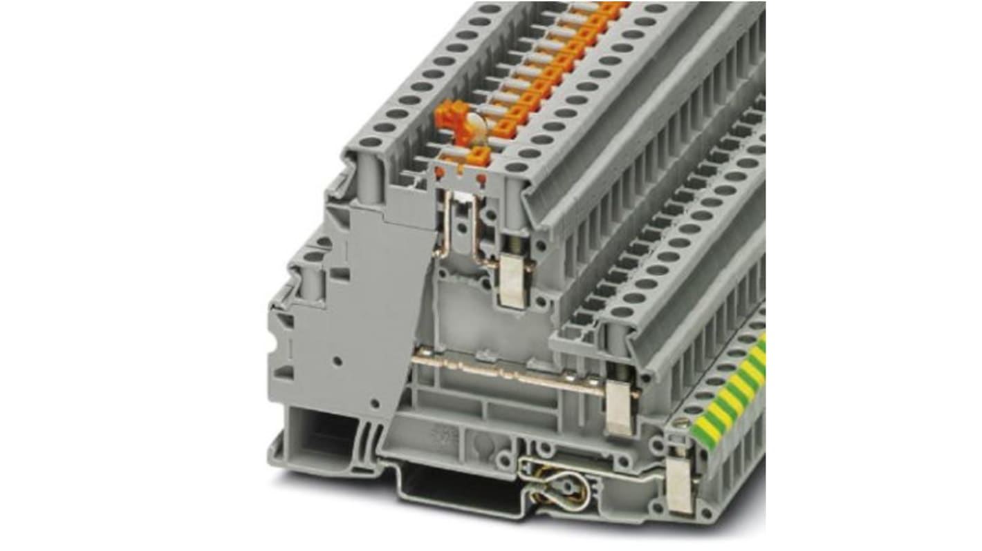 3214364 | Phoenix Contact UT 4 Series DIN Rail Terminal Block, ATEX ...
