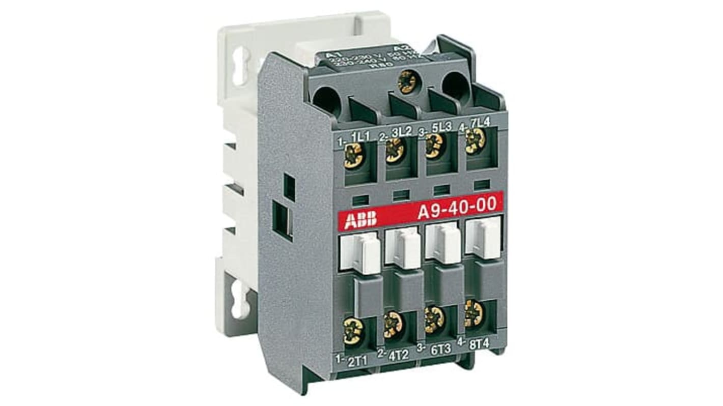 1SBL181201R8200 | ABB A16 A Line Contactor, 42 V Coil, 4-Pole, 30 A, 9 ...