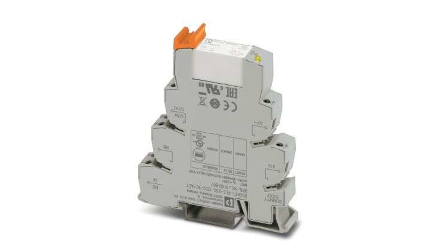1078800 | Phoenix Contact DIN Rail Mount Relay Module, 12V dc Coil, 6A ...