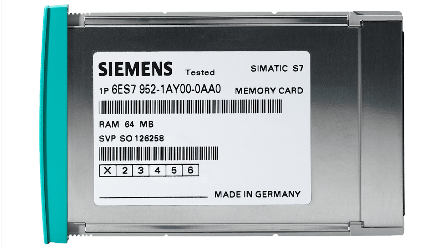 6ES7952-1KM00-0AA0 | Siemens SIMATIC S7 Series Series Memory Card for Use with S7-400 | RS