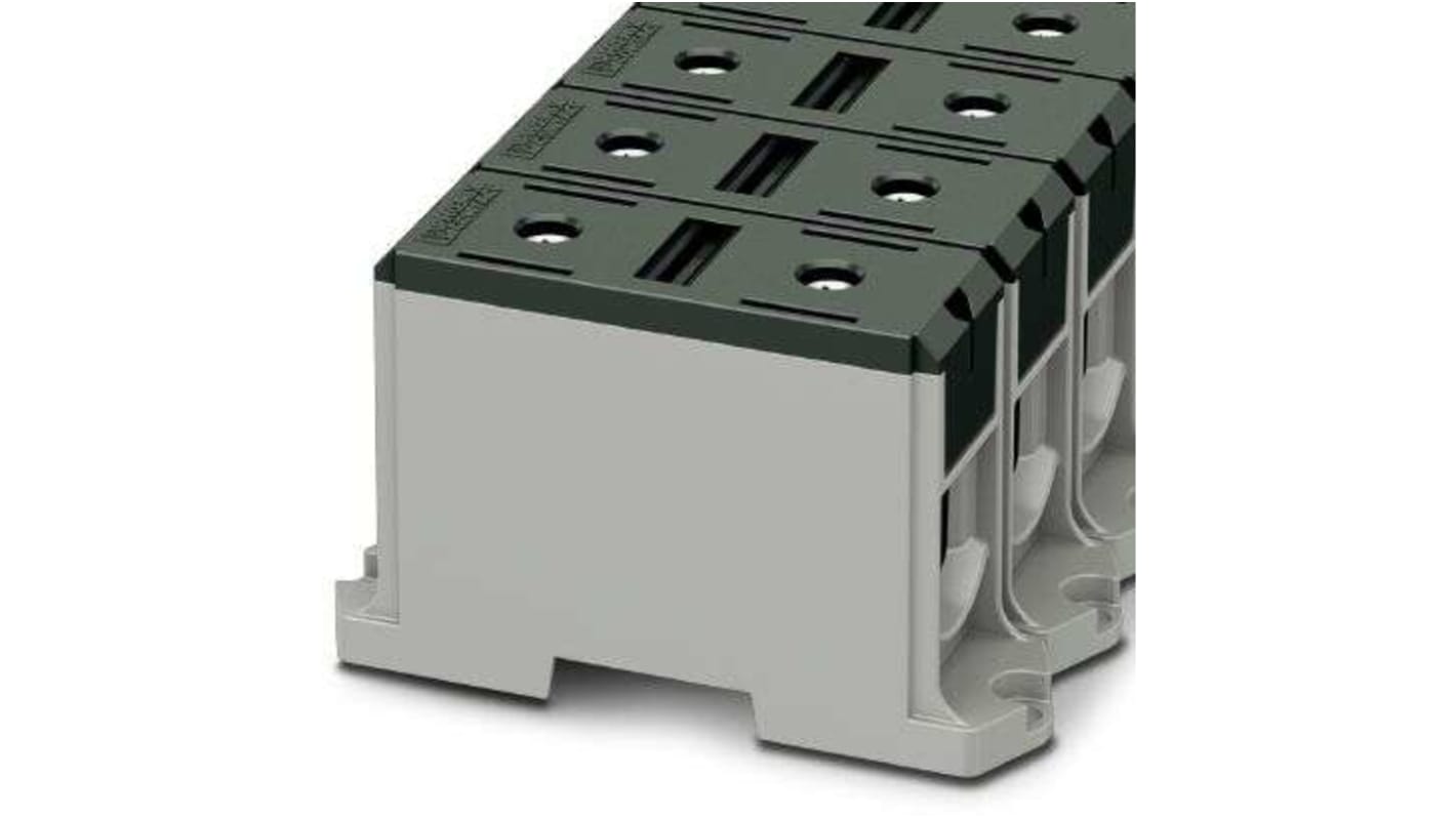 1086508 | Phoenix Contact UBAL 240 BK Series Black DIN Rail Terminal ...