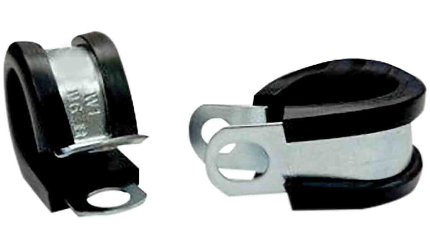 RS PRO 5mm Black, Steel P Clip | RS