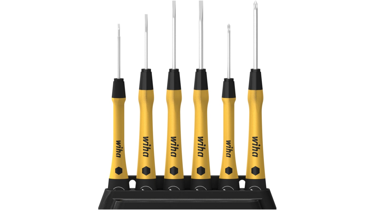 43707 | Wiha Precision Screwdriver Set, 6-Piece, ESD-Safe | RS