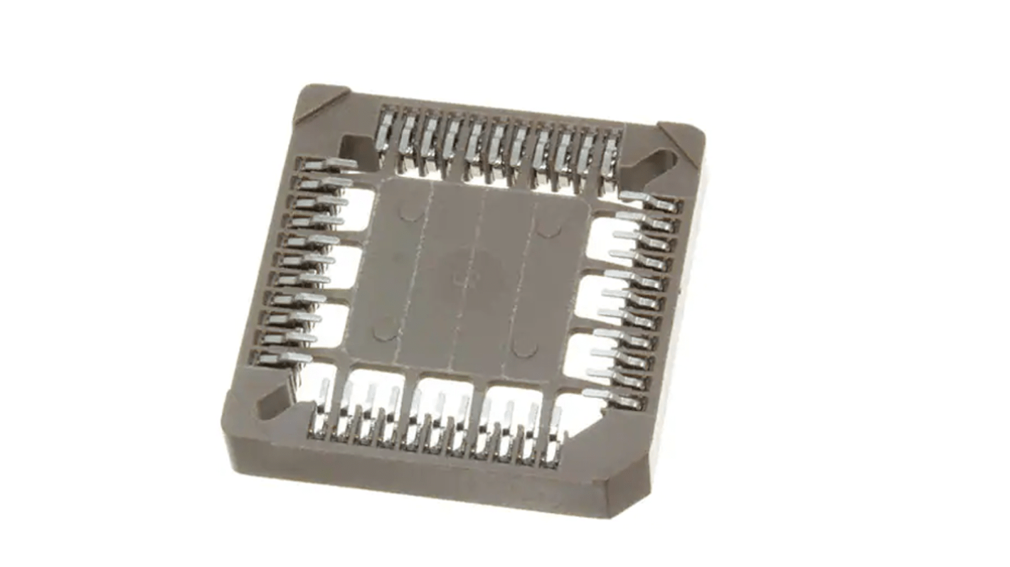 RS PRO 1.27mm Pitch 44 Way SMT PLCC IC Socket | RS