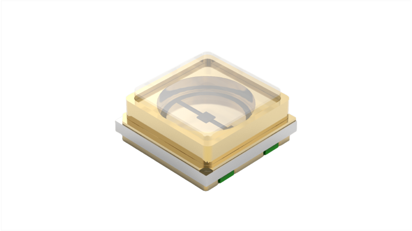 15335327BA250 Wurth Elektronik, UV LED, 275nm 3mW 120 °, 2-Pin Surface ...