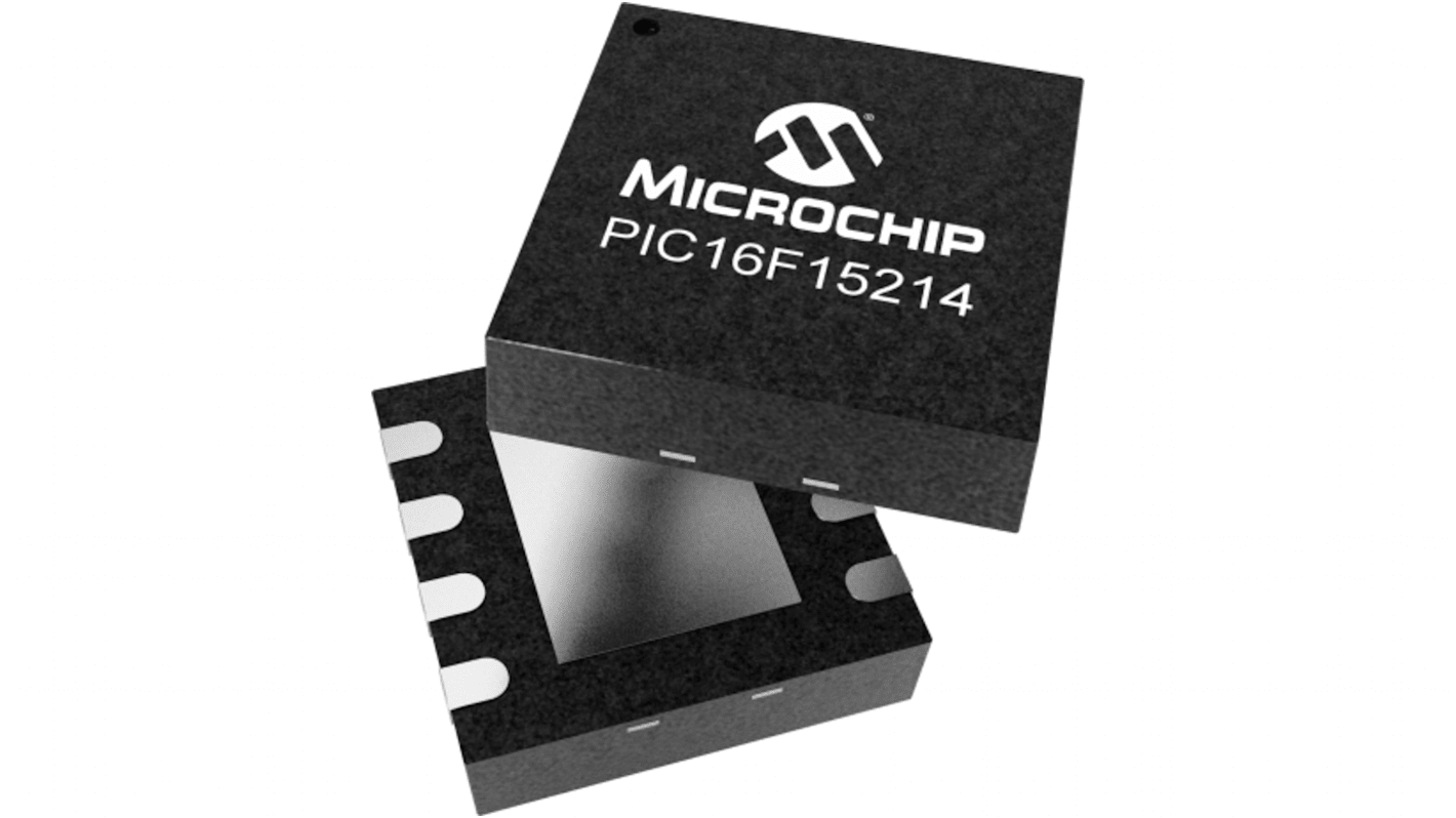 Microchip PIC16F15214-I/MF, 8bit PIC16F Microcontroller MCU, PIC16, 32MHz, 7 kB Flash, 8-Pin DFN ...
