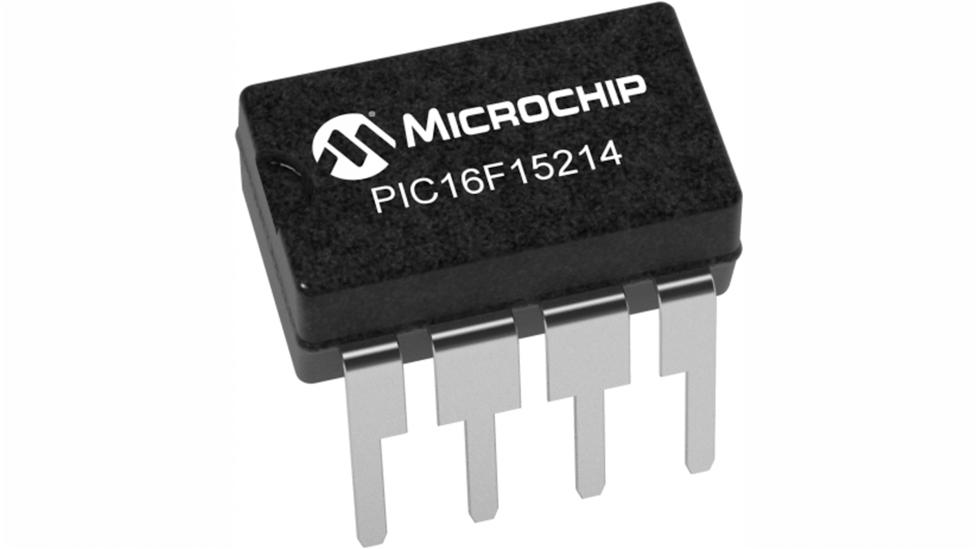 Microchip PIC16F15214-I/P, 8 PIC16F Microcontroller MCU, PIC16, 32MHz, 7 kB Flash, 8-Pin PDIP | RS