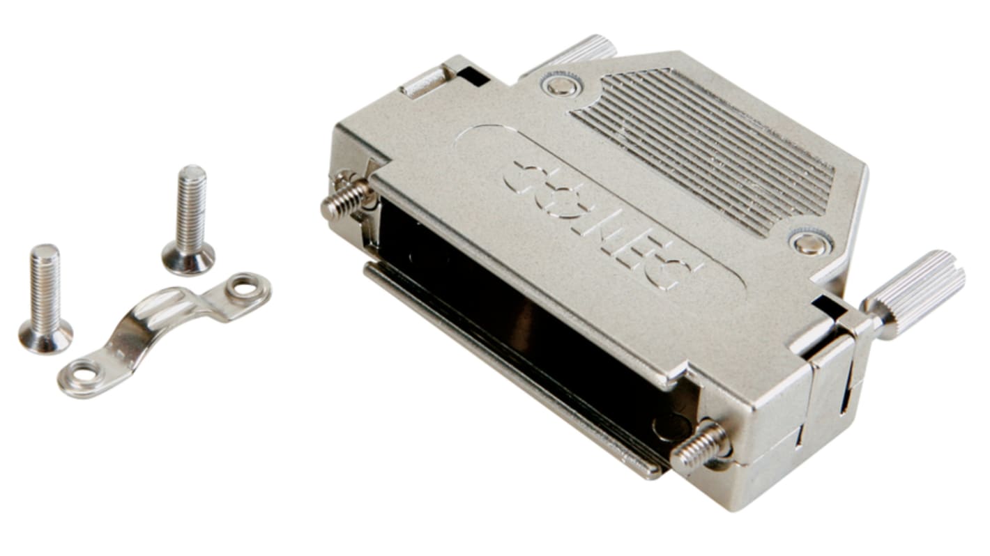 165X10909X | CONEC 165X Series Plastic D Sub Backshell, 9 Way, Strain ...