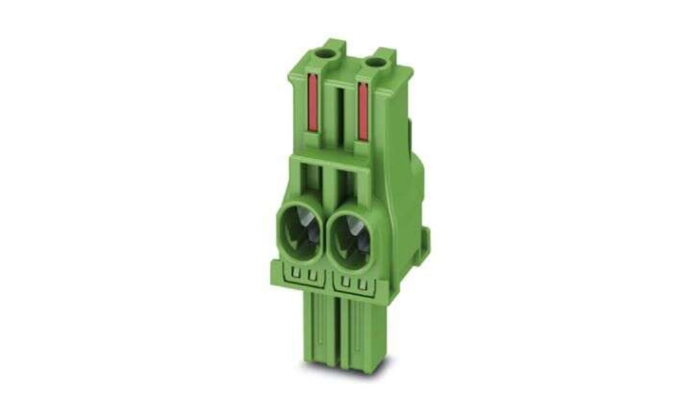 1044740 | Phoenix Contact 7.62mm Pitch 2 Way Pluggable Terminal Block ...