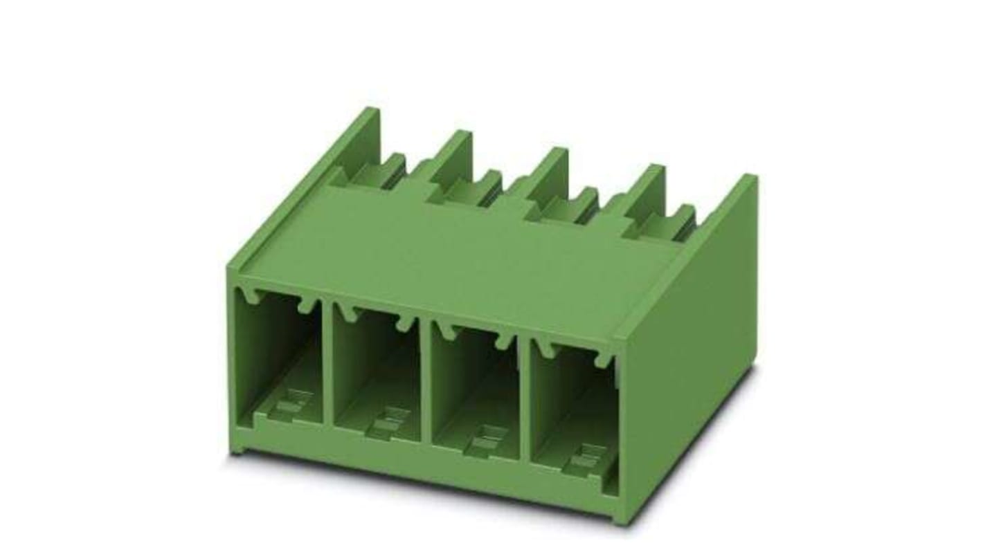 1054547 | Phoenix Contact 7.62mm Pitch 3 Way Pluggable Terminal Block, Header, Plug-In | RS
