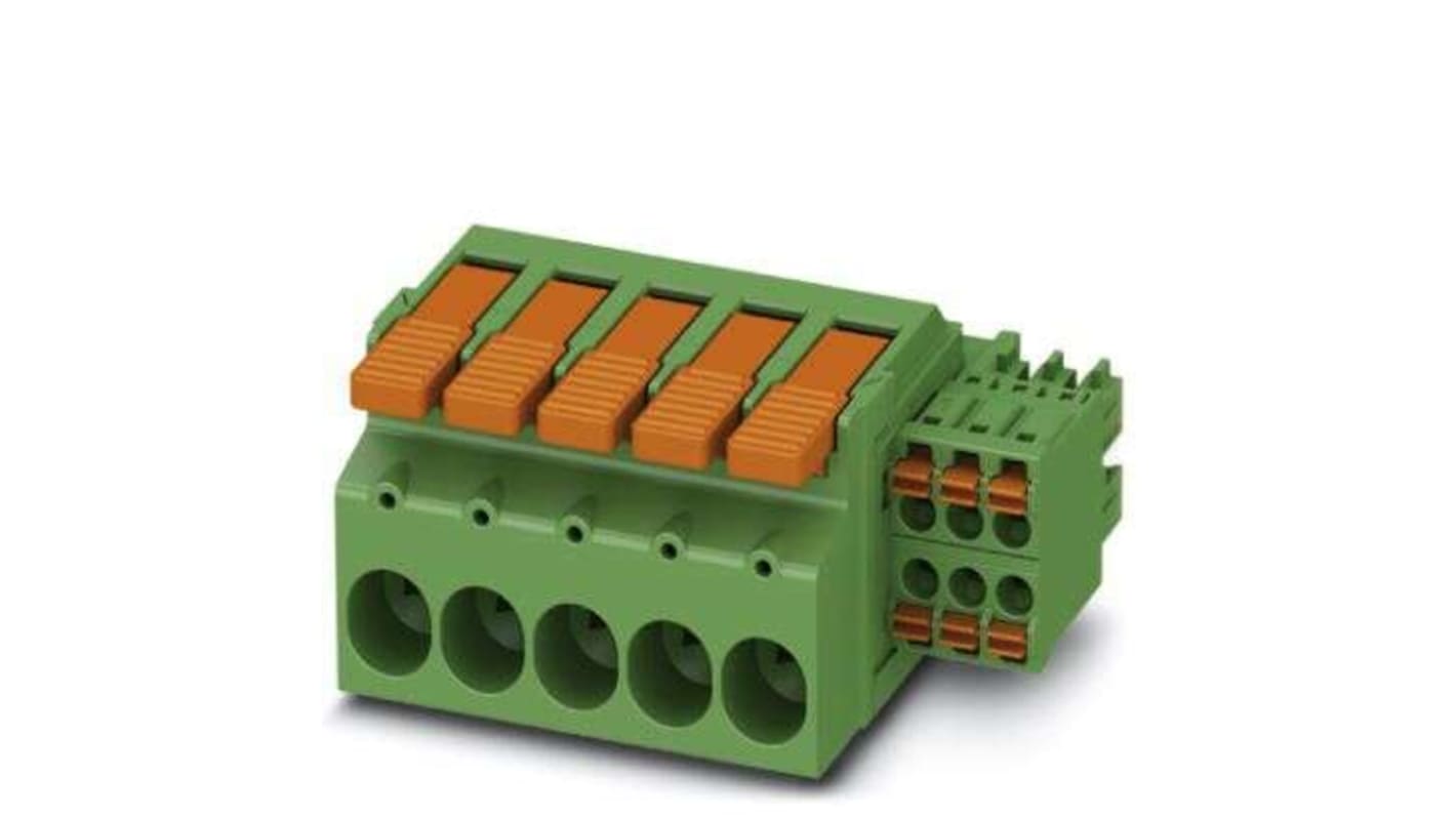 1716957 | Phoenix Contact 7.62mm Pitch 9 Way Pluggable Terminal Block ...