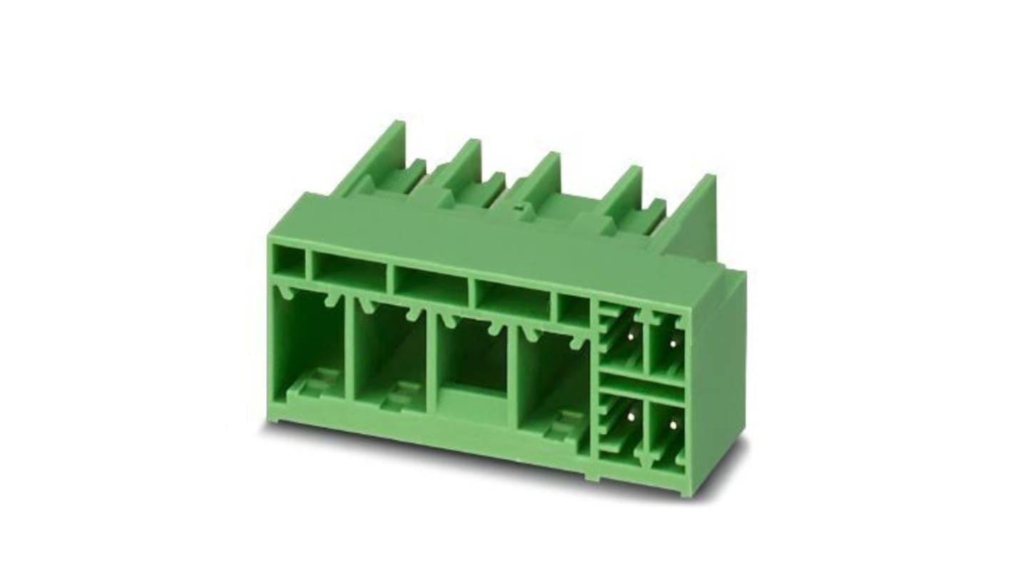 1717119 | Phoenix Contact 7.62mm Pitch 7 Way Pluggable Terminal Block, Hybrid Header | RS