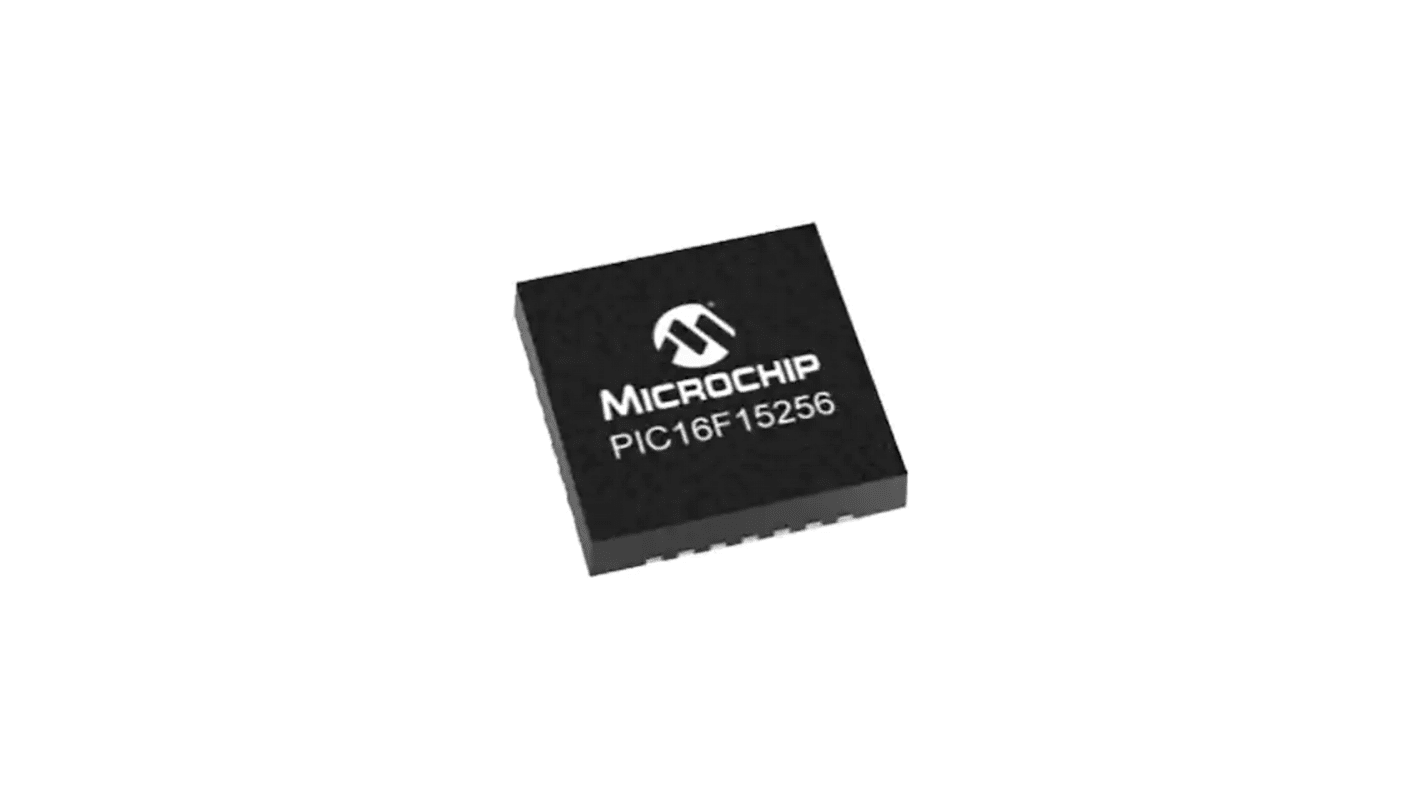 Microchip PIC16F15256-I/STX, 8bit PIC Microcontroller, PIC16, 32MHz, 28 kB Flash, 28-Pin VQFN | RS
