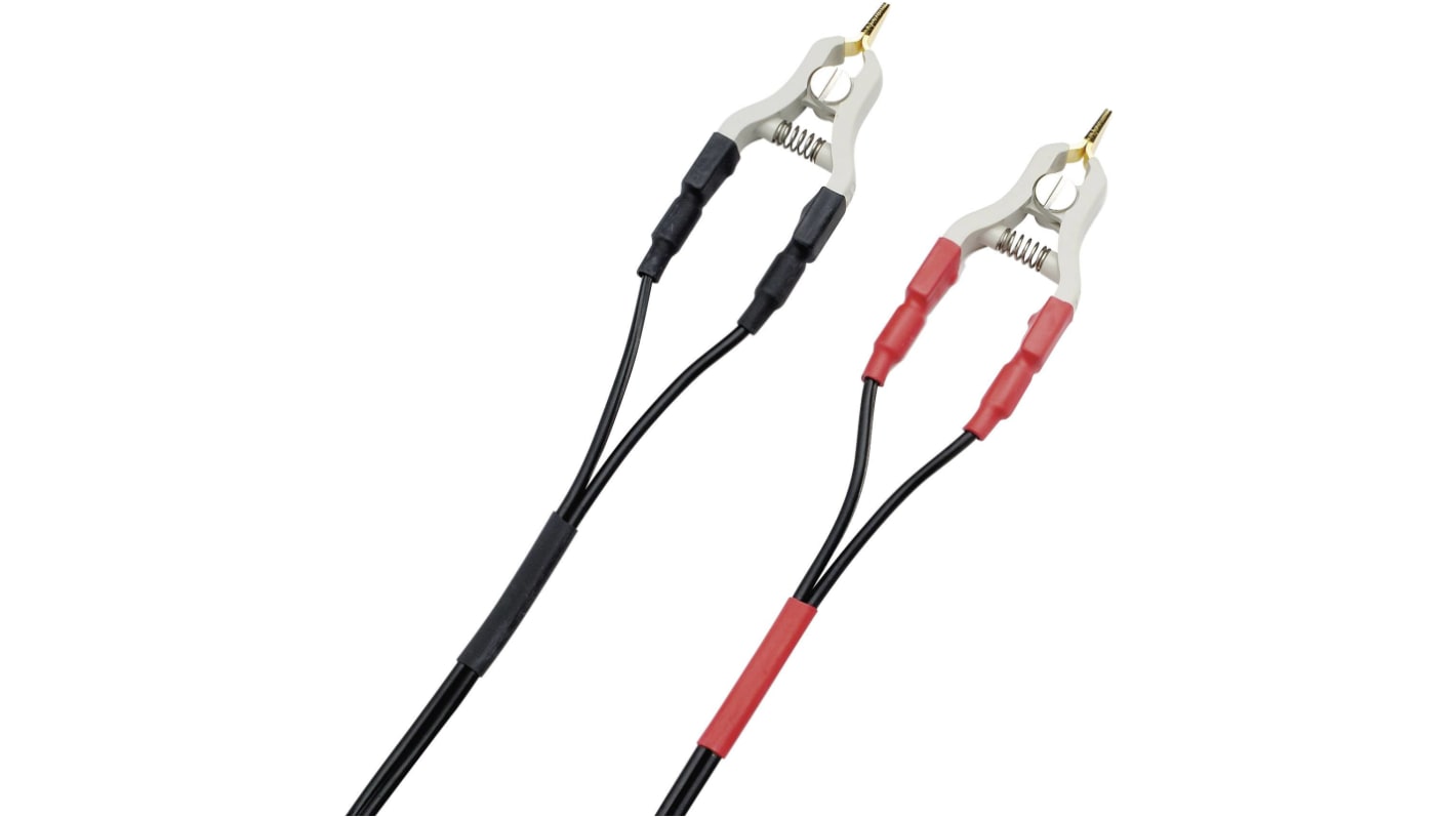 P01101783 | Chauvin Arnoux Black, Red Kelvin Clip, 1A | RS