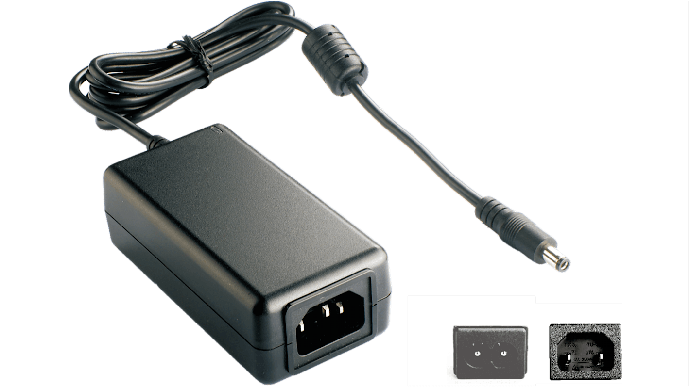 RS PRO 36W Plug-In AC/DC Adapter 18V dc Output, 2A Output | RS