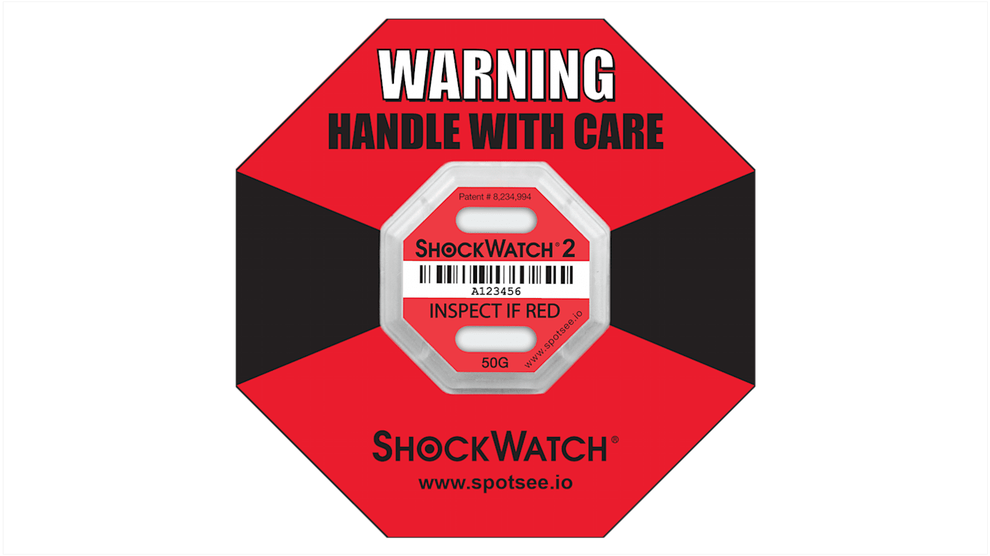 50000K 10PK | Shock Label 6.35mm x 42.93mm, 10 | RS