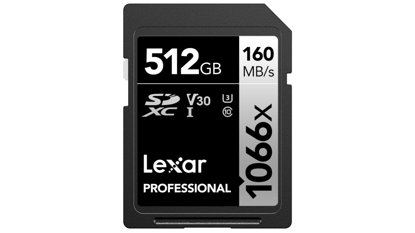 LSD1066512G-BNNNG | Lexar 512 GB SDXC SD Card, Class 10 | RS