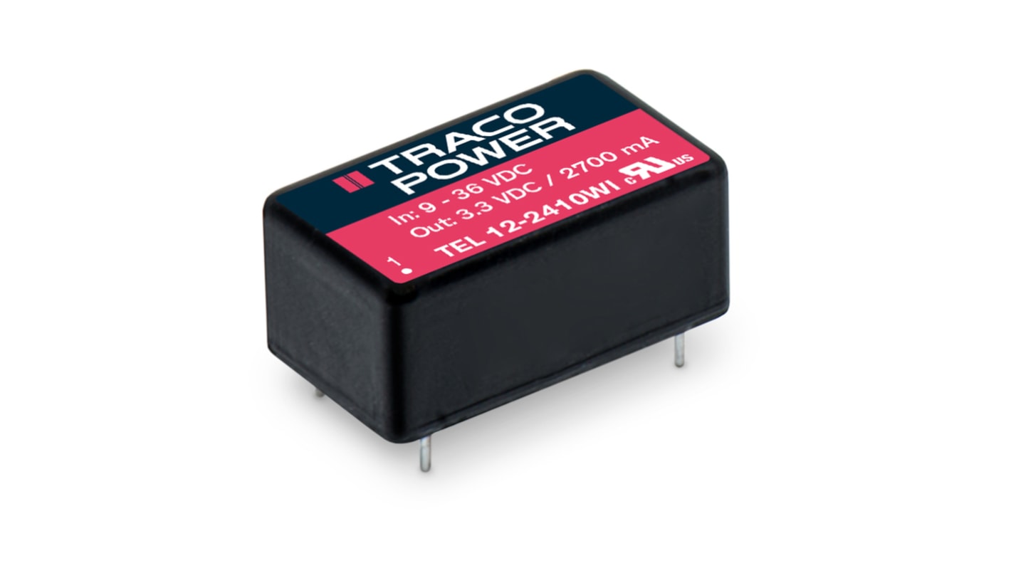 TRACOPOWER DC-DCコンバータ Vout：15V dc 9 → 36 V dc, 12W, TEL 12-2413WI | RS