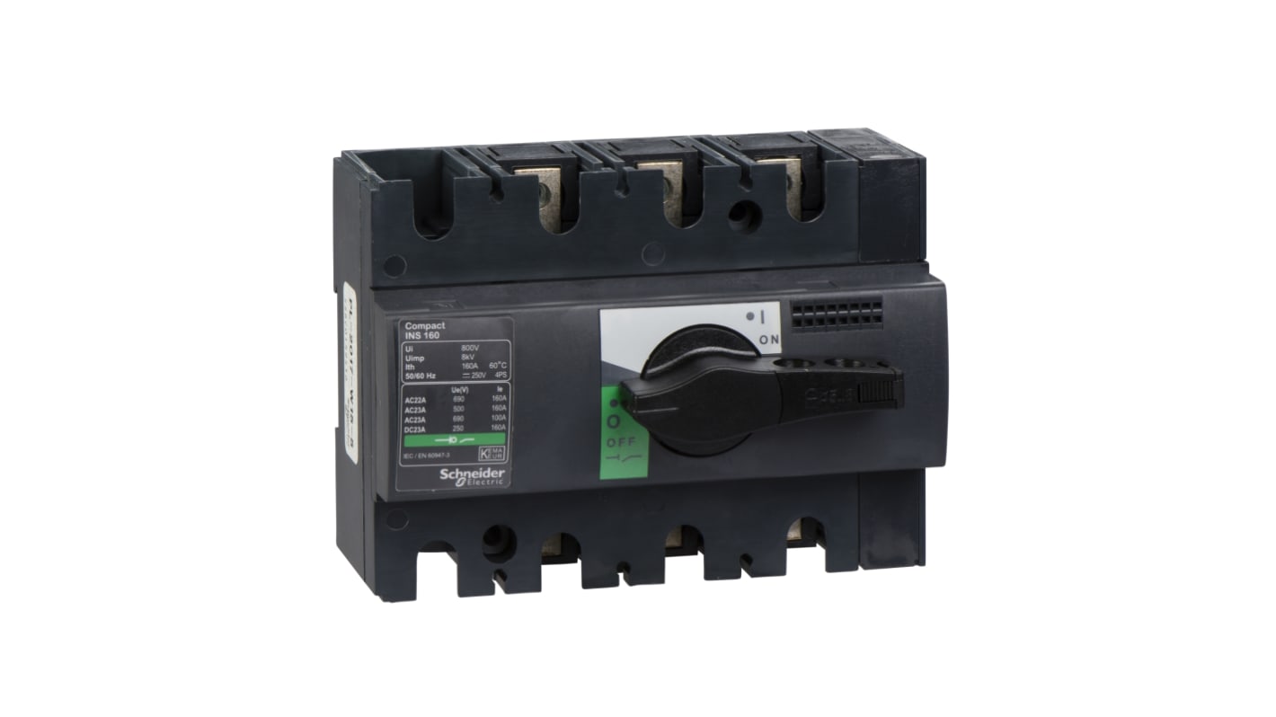 28912 | Schneider Electric Switch Disconnector, 3 Pole, 160A Max ...