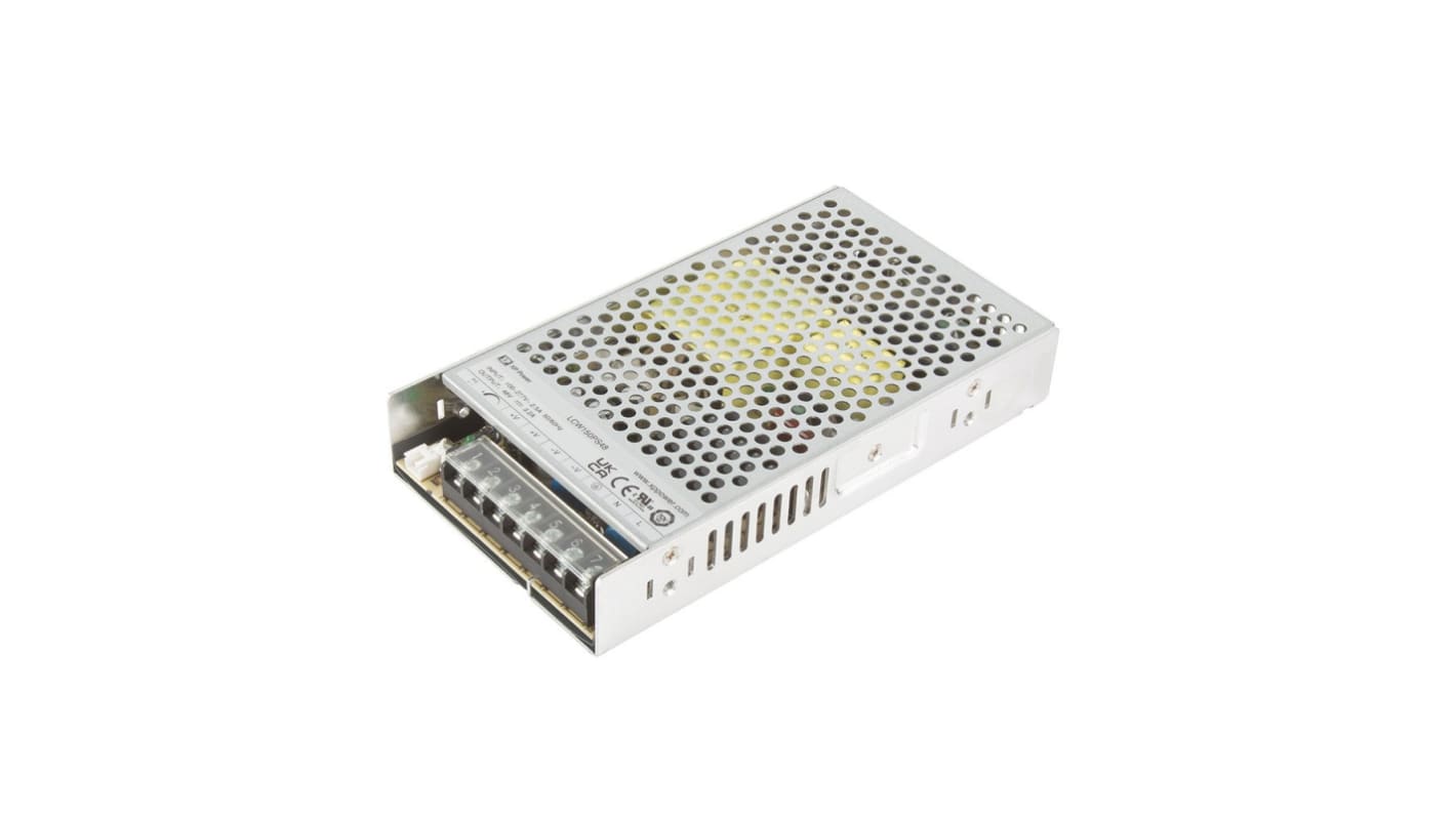 XP Power AC-DC Power Supply, LCW150PS15, 15V dc, 10A, 150W, 1 Output ...