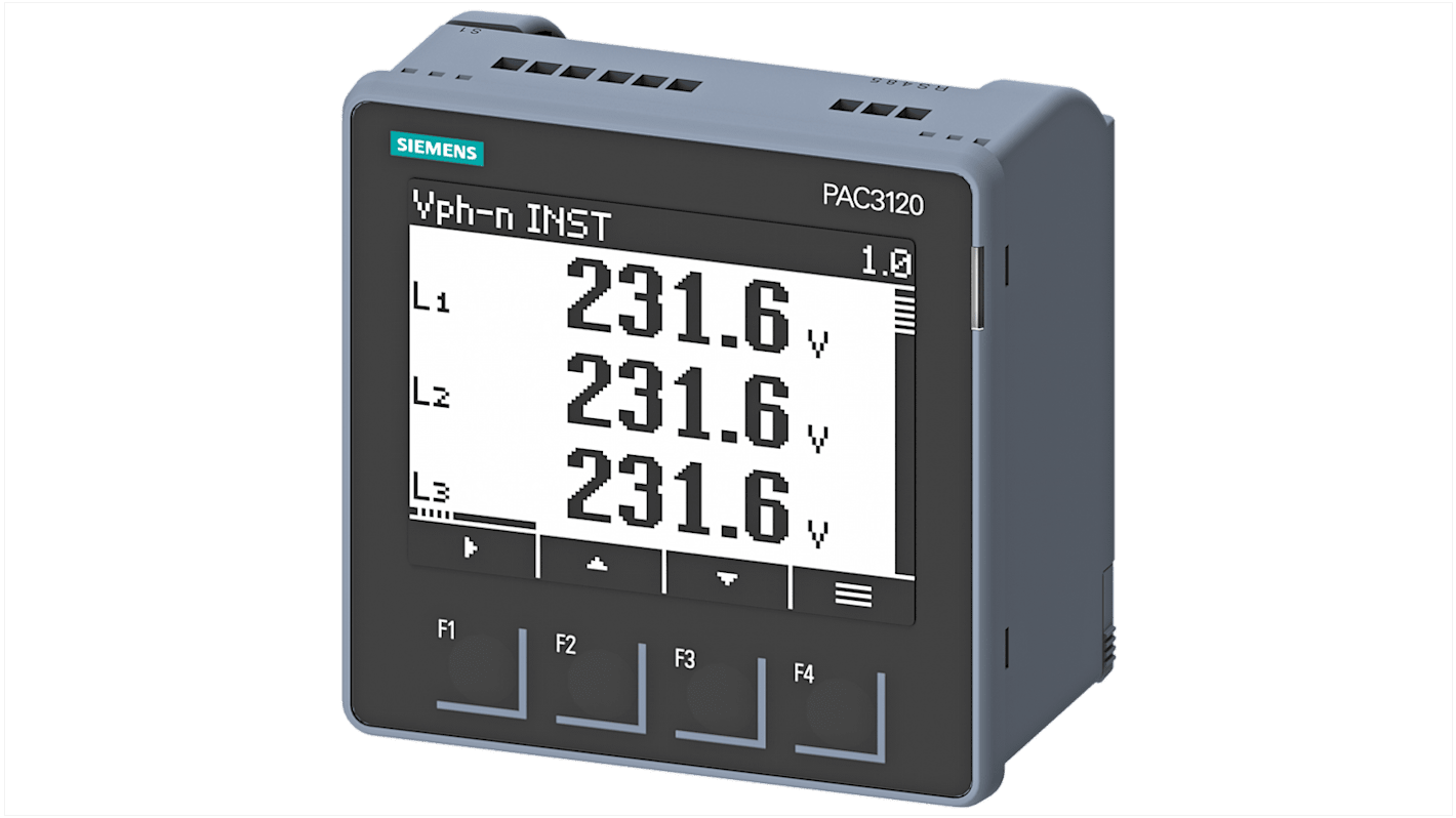 7KM3120-1BA01-1EA0 | Siemens LCD Power Monitoring Device | RS