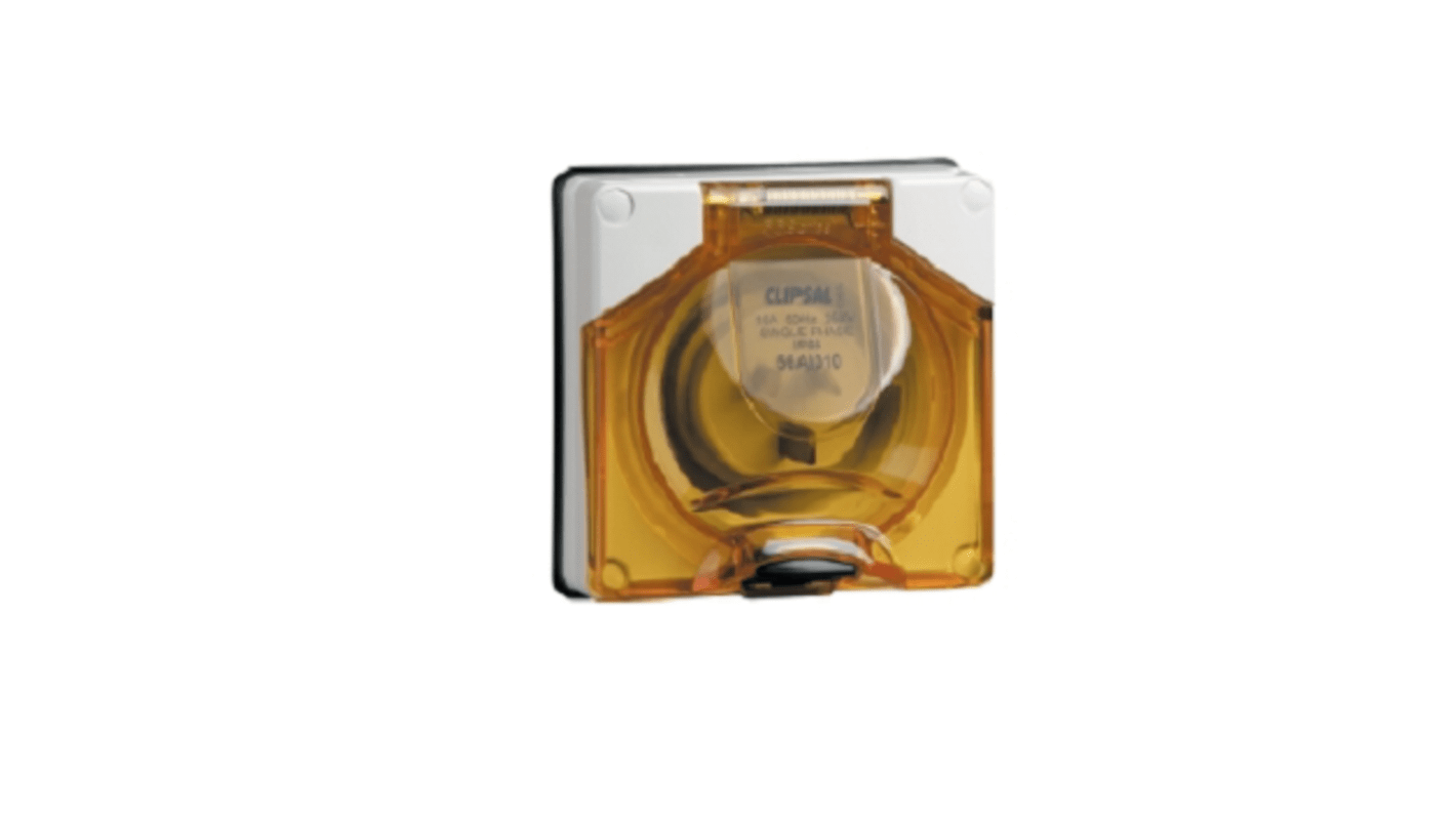 56AI310LE-RO | Clipsal Electrical, 56 Series IP66 Orange Surface Mount ...