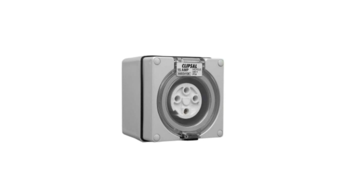 56SO416K-RO | Clipsal Electrical, Series 56 Orange Surface Mount 3P + E ...