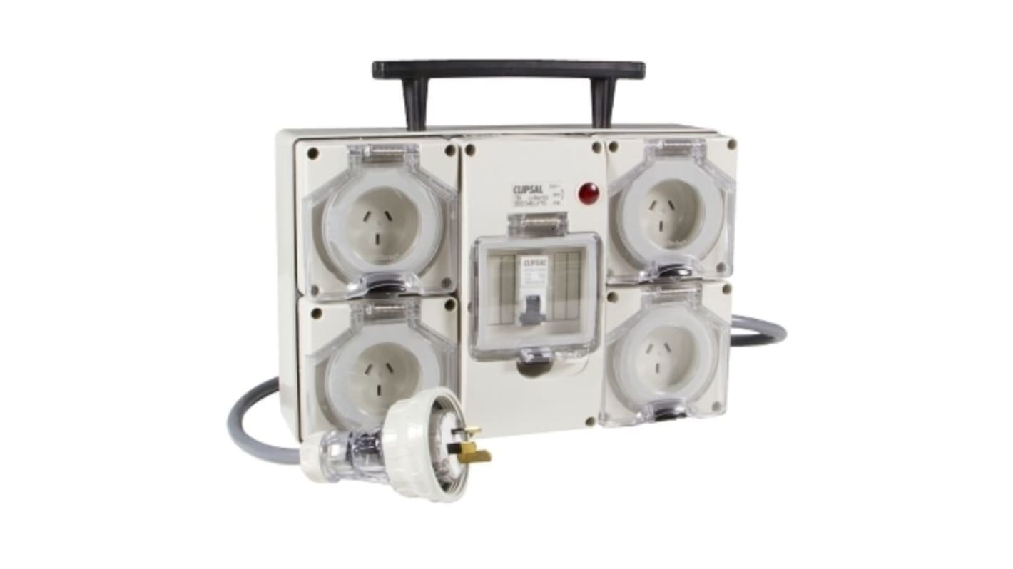 56SO4ELP15-GY | Clipsal Electrical, Series 56 IP56 Grey Mains Connector ...