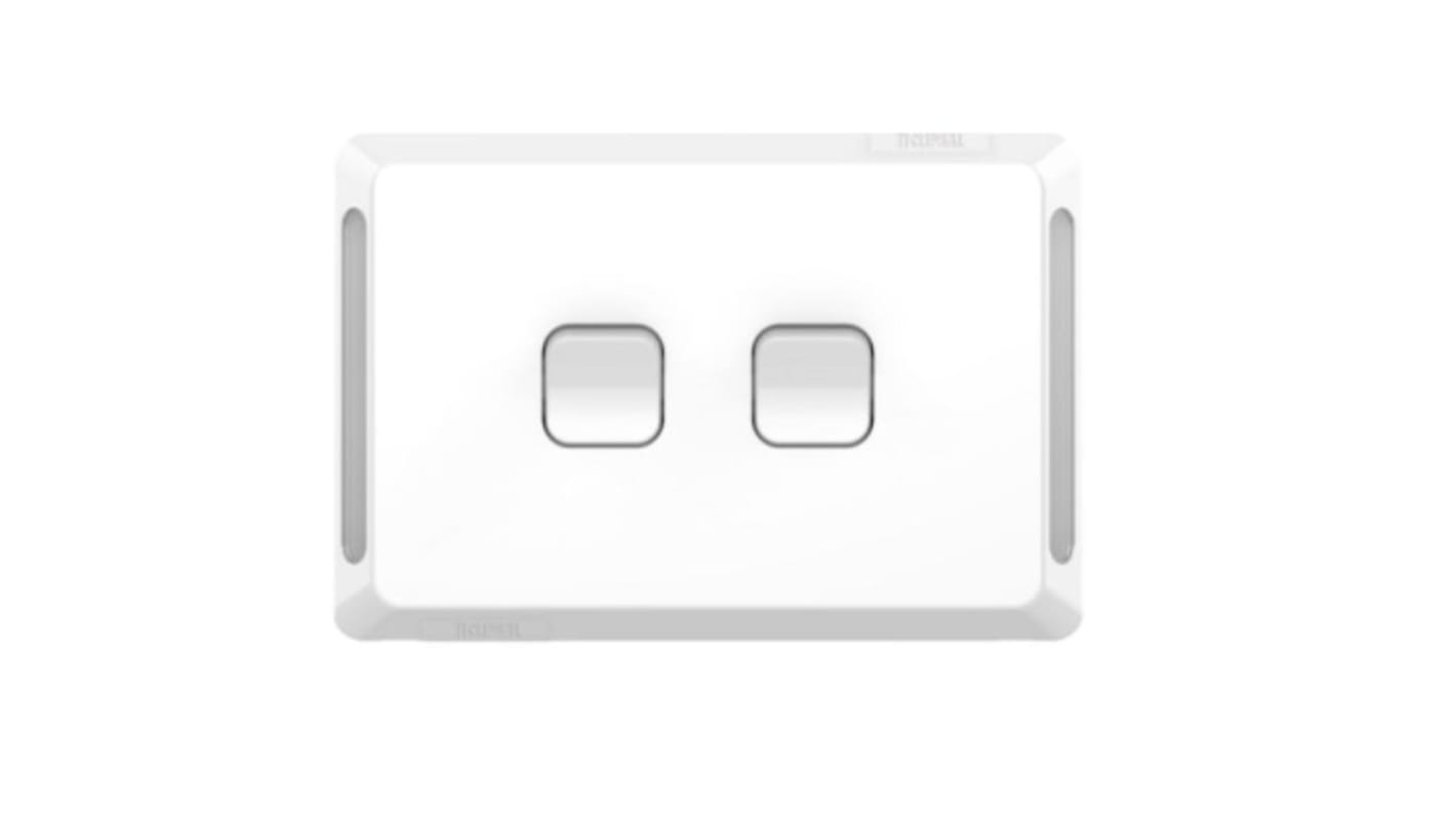 P3042HA-XW | Clipsal Electrical White Rocker Light Switch, 1, 2 Way, 2 ...