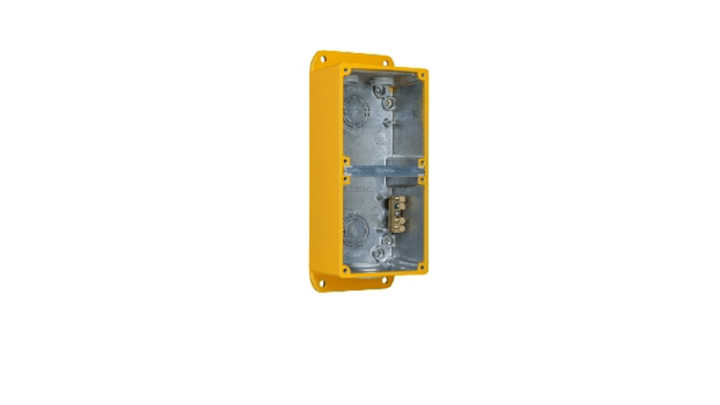 WMMG2 | Clipsal Electrical Yellow Aluminium Back Box, 2 Gangs | RS
