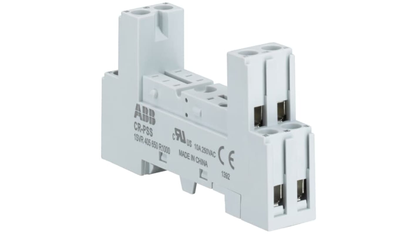 1SVR405650R1000 CR-PSS | ABB CR-P DIN Rail Relay Socket, for use with ...