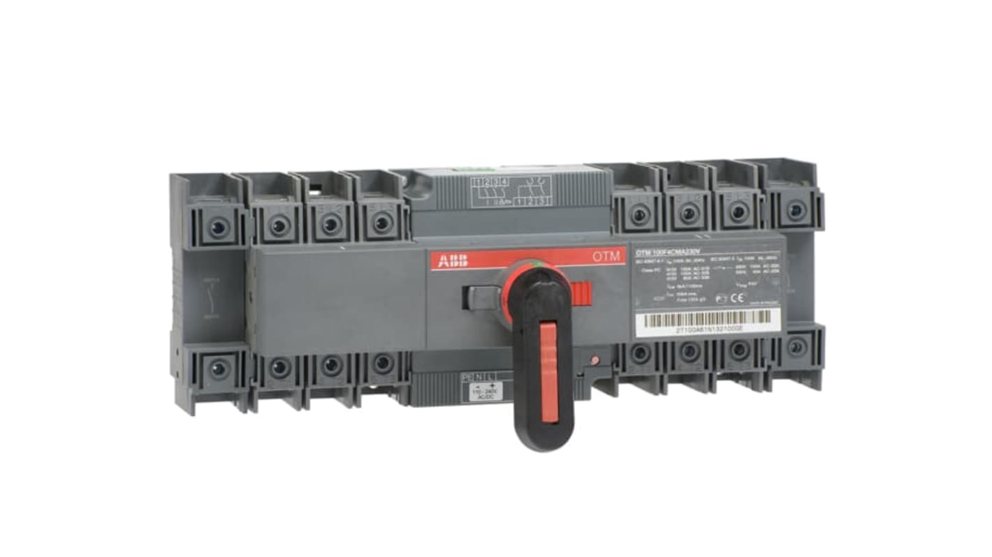 1SCA120098R1001 OTM100F4CMA230V | ABB Fuse Switch Disconnector, 4 Pole, 100A Max Current | RS