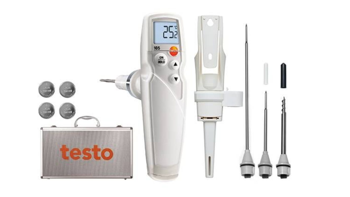 0563 1052 | Testo 105 Wireless Digital Thermometer for Food Industry ...