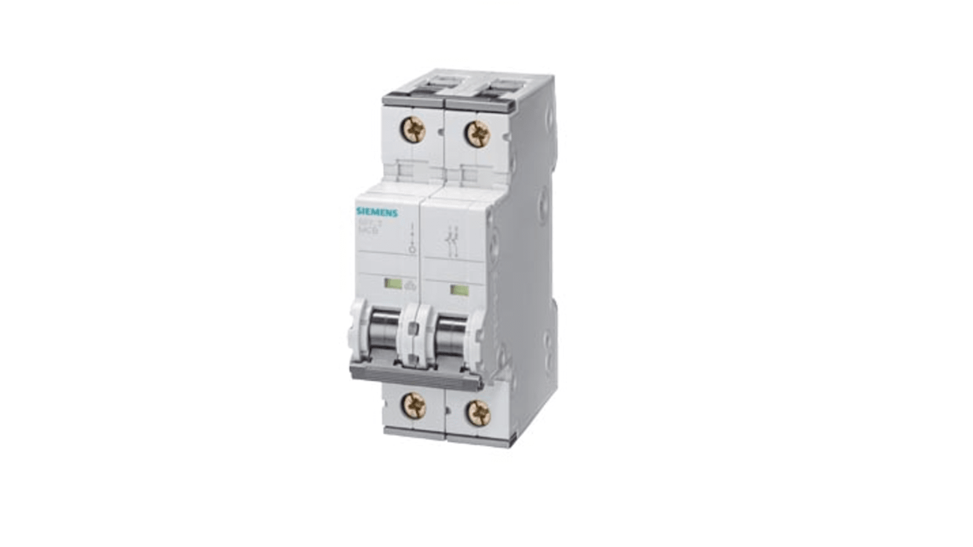 5SY4204-6 | Siemens SENTRON 5SY MCB, 2P, 4A Curve B | RS