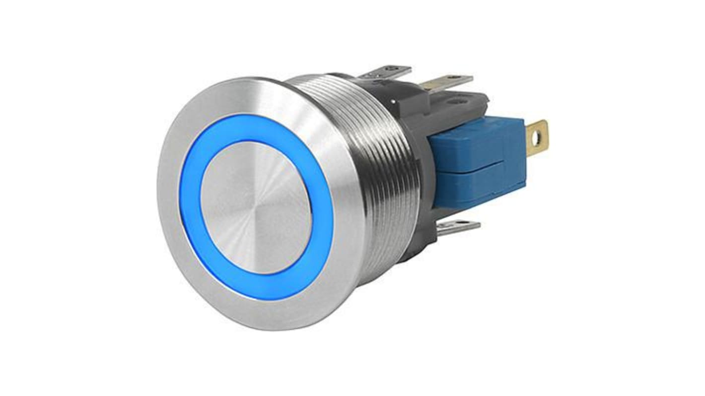 3-102-772 | Bouton-poussoir série MSM 19, Momentané lumineux, LED Rouge ...