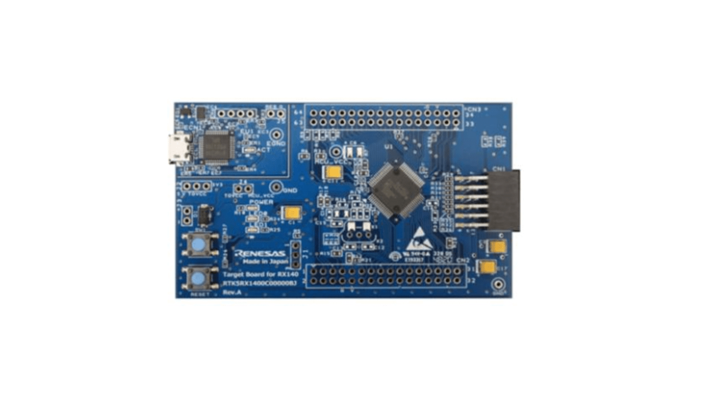 Renesas Electronics Target Board for RX140 32 Bit MCU Target Board RTK5RX1400C00000BJ | RS