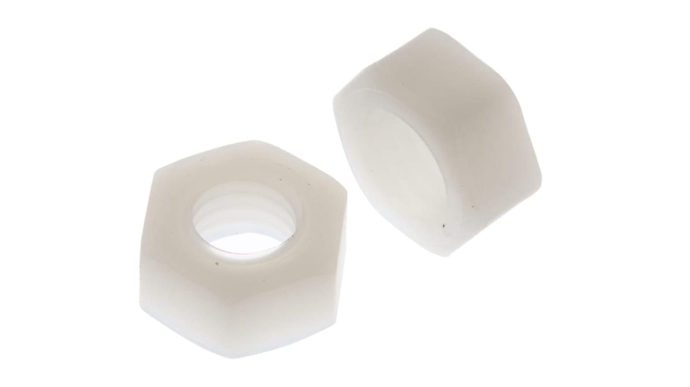RS PRO, Plain Nylon Hex Nut, DIN 934, M8 | RS