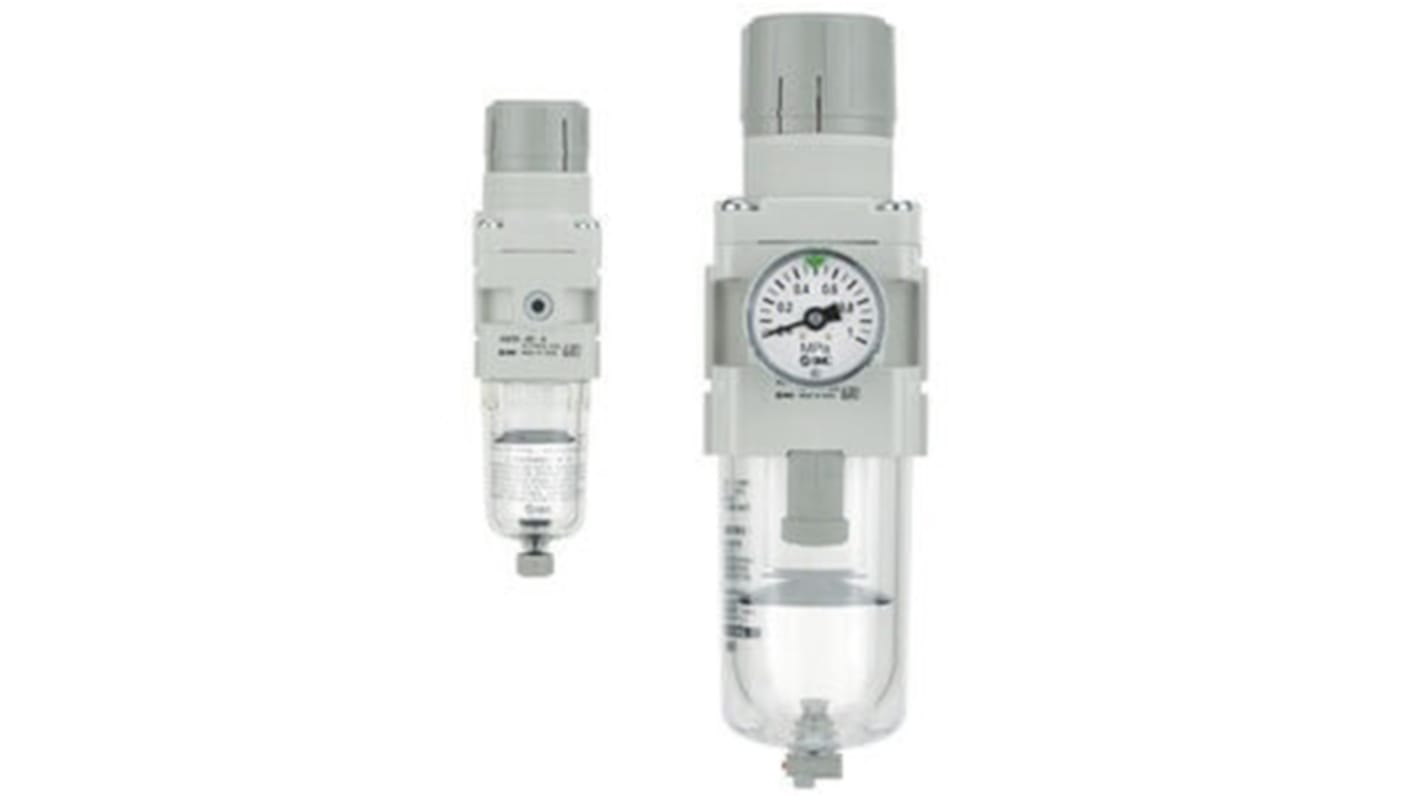 AW20-F02-A-X64 | SMC AW Filter Regulator, 5μm, G 1/4, Automatic, Manual ...
