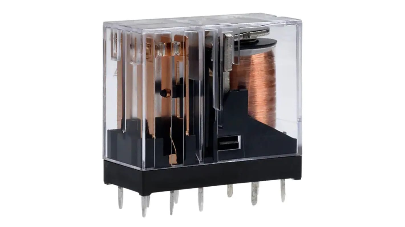 G2RK-2 DC24 | Omron PCB Mount Power Relay, 24V dc Coil, 3A Switching ...